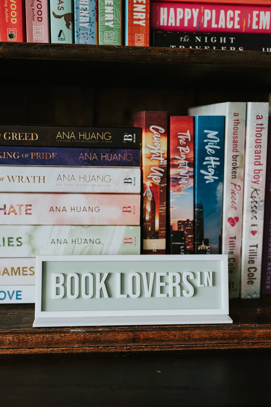 Book Lovers Ln Acrylic Shelf Sign w/ Stand – Love Affair Bookstore